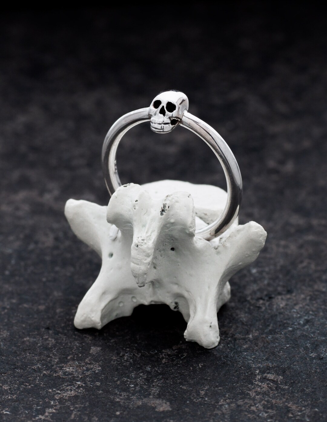 Tiny Memento Mori Ring Cute Skull Ring Size 8 - Etsy