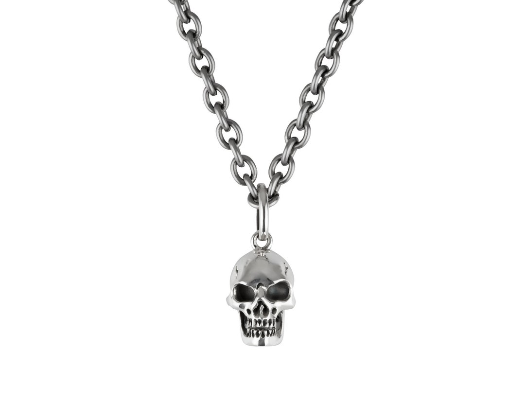 BEHEMOTH - Skull Charm, Genderless Edgy Pendant, Memento Mori Jewelry ...