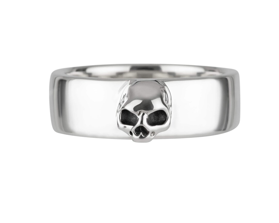 Skull Band AMUN Ready to Ship Skull Wedding Band Grooms - Etsy