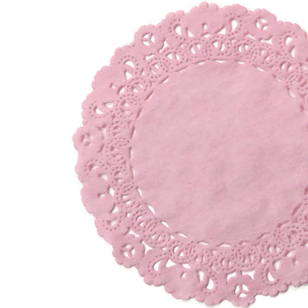 ROSE PETAL PINK Paper Doilies | 8" 10" Sizes | Light Pink Doily, Pink ...