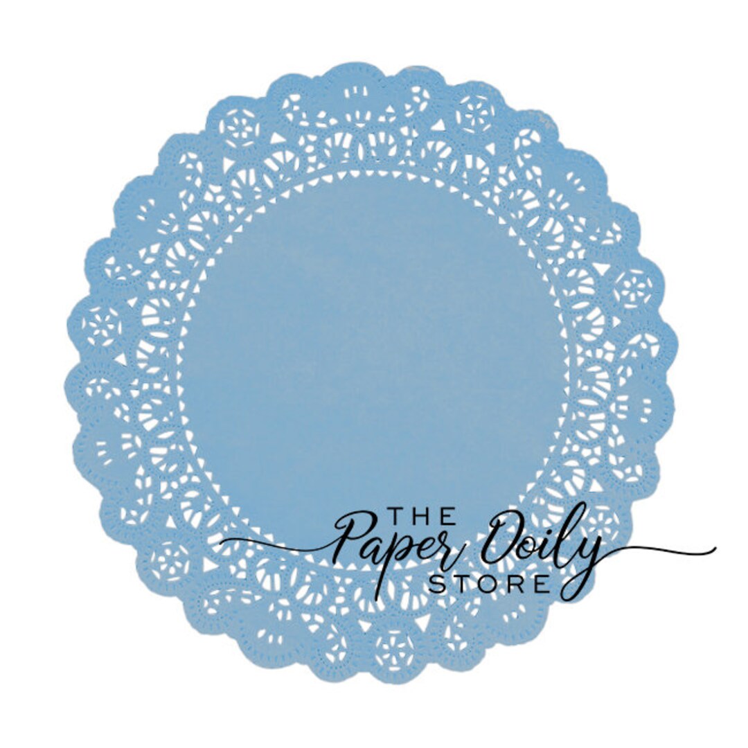 BLUE BELL Paper Doilies | 4", 6", 12" Sizes | Light Blue Colored Doily ...