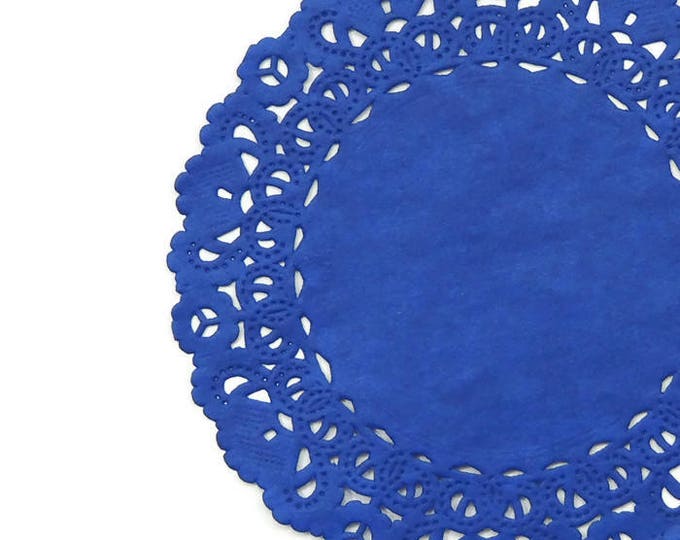 Blue Crochet Doily, Floral Round Doily, Crochet Lace Doily, Ukrainian ...