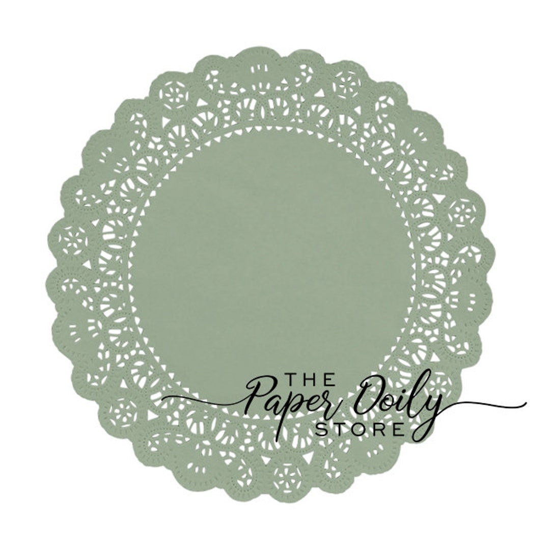 SAGE GREEN Paper Doilies Normandy 4 10 16 Sizes Sage Doilies, Sage ...