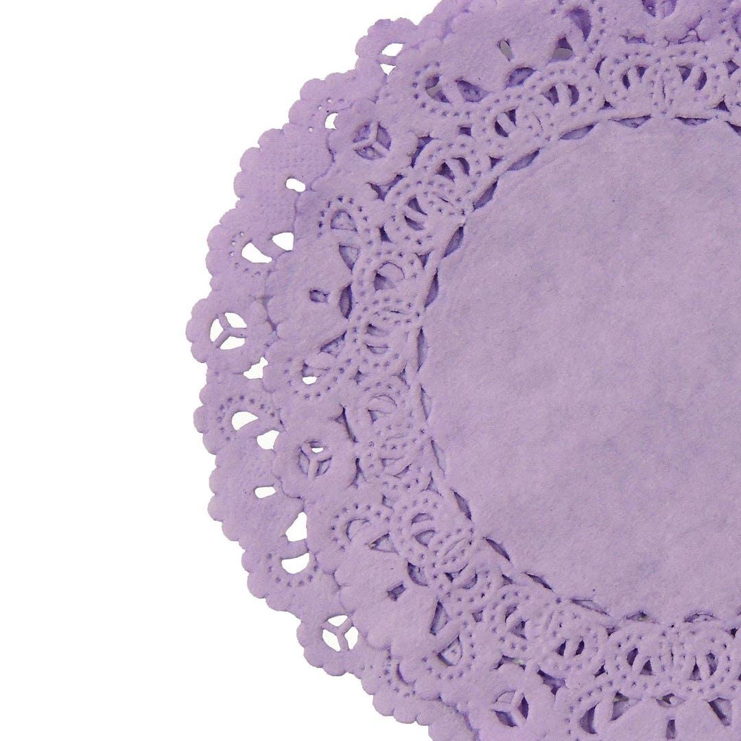 VIOLET Purple Paper Lace Doilies | 5" 6" 8" 10" 12" | Light Purple Lace ...