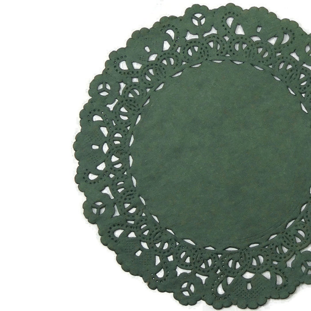 TROPICAL GREEN Paper Lace Doilies | 5" 8" Sizes | Green Paper Doily ...