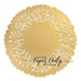 Gold Doily 9.5 Gorgeous GOLD FOIL Paper Lace Doilies DIY Gold Doily ...