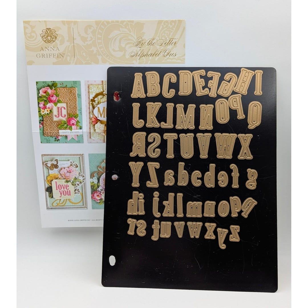 Anna Griffin BY the LETTER ALPHABET Dies - Hard to Find! - Etsy