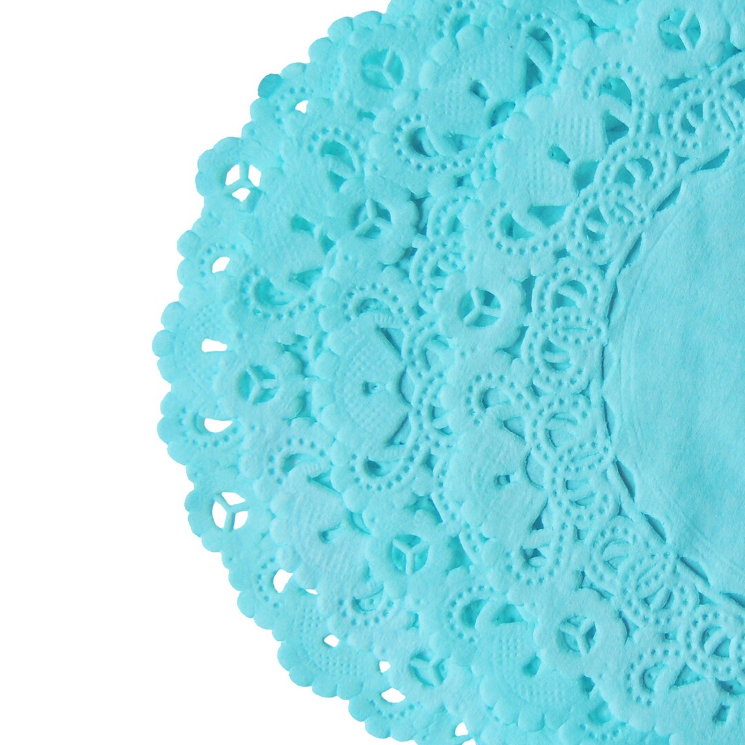 ROBIN EGG BLUE Paper Lace Doilies | 8" 12" Sizes | Light Blue Paper ...