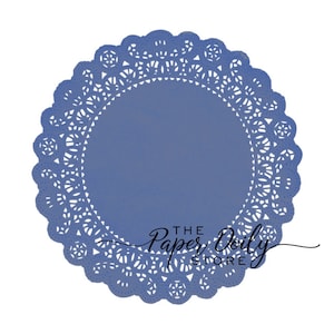 BACHELOR BUTTON BLUE Paper Doilies | 6" 10" | Blue Charger, Blue ...