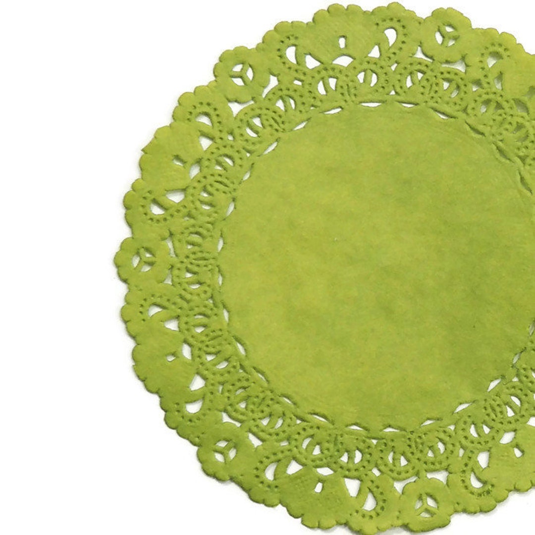 AVOCADO GREEN Paper Doilies | 5", 6", 8", 12" Size | Green Doily, Fern ...