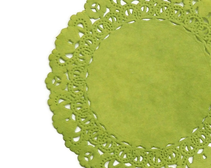 AVOCADO GREEN Paper Doilies | 5", 6", 8", 12" Size | Green Doily, Fern ...