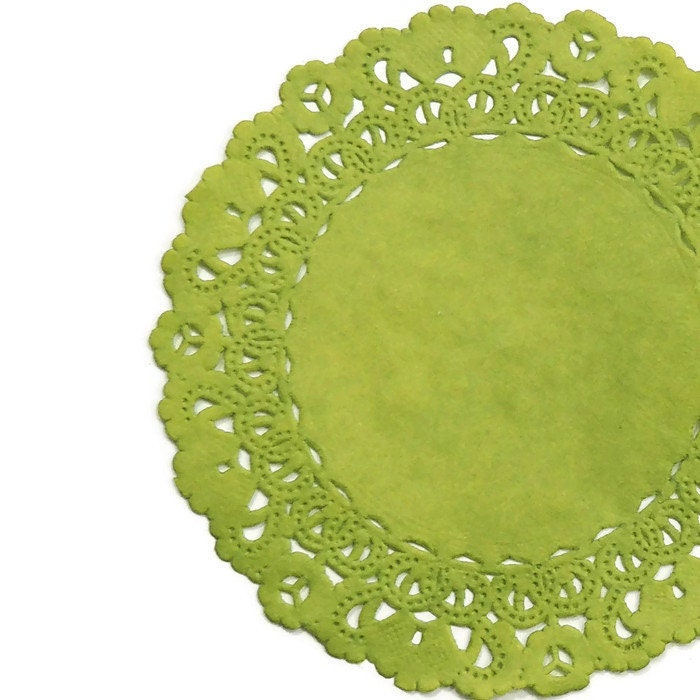 AVOCADO GREEN Paper Doilies | 5", 6", 8", 12" Size | Green Doily, Fern ...