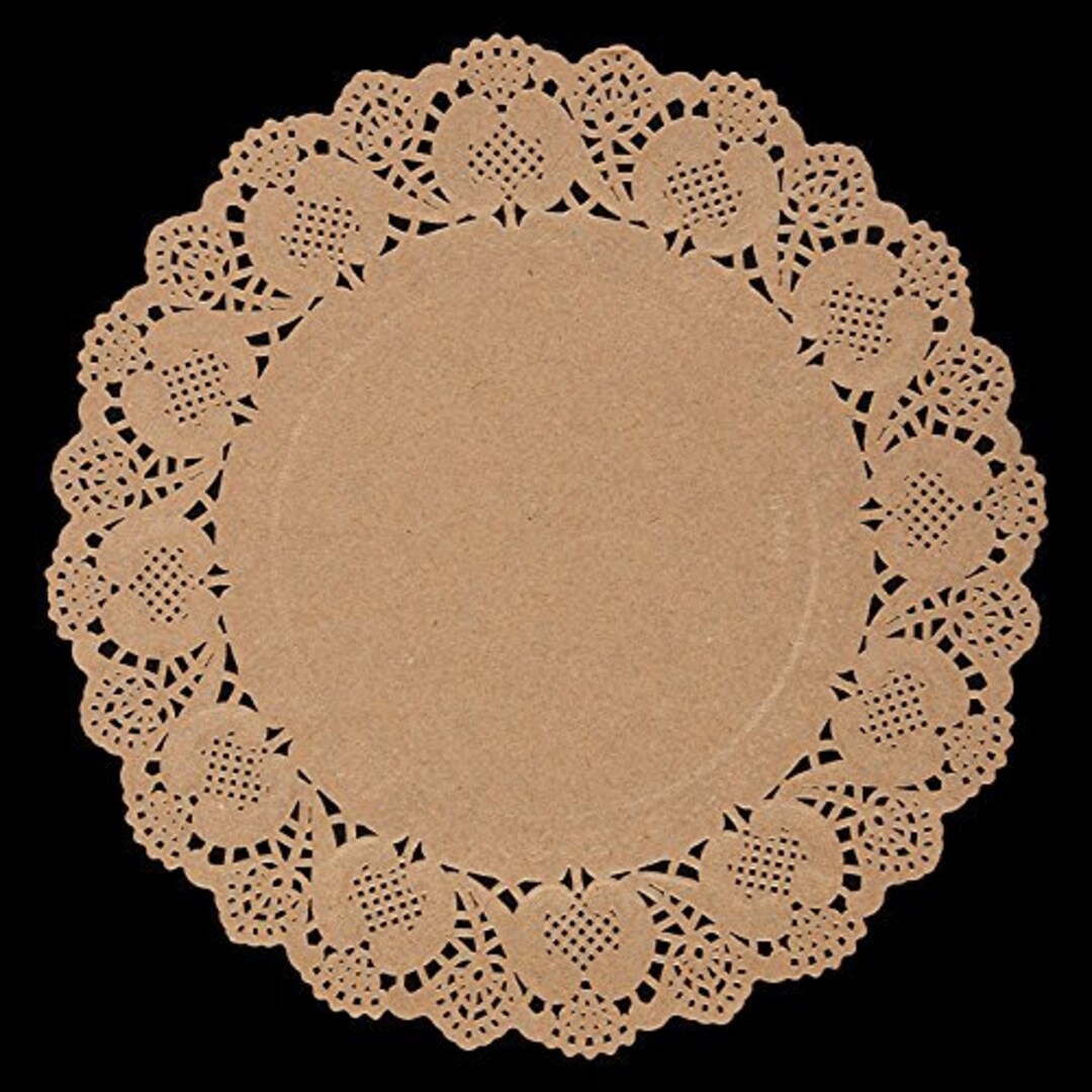 50 - 12" KRAFT Paper Doilies | Kraft Brown Doily Chargers, Placemats ...