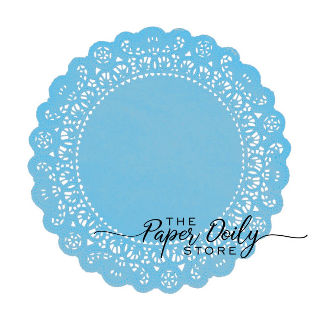 13 - 6" PASTEL BLUE Normandy Paper Doilies | Light Blue Paper Doilies ...
