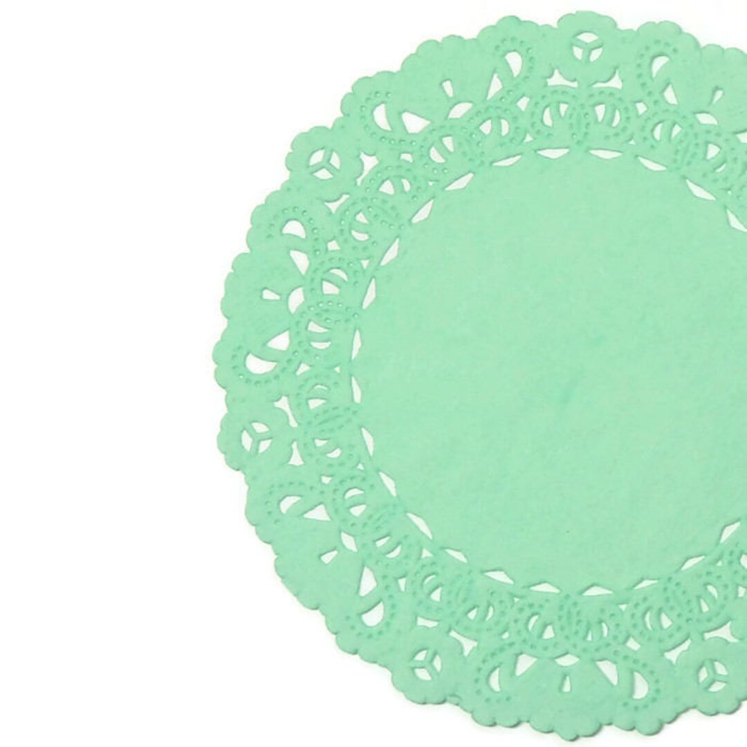 MINT GREEN Paper Lace Doilies | 8" 12" Sizes | Mint Chargers, Mint ...