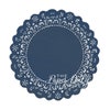BLUEBERRY BLUE Paper Doilies | 6" Size | Round Blue Doilies, Blue ...