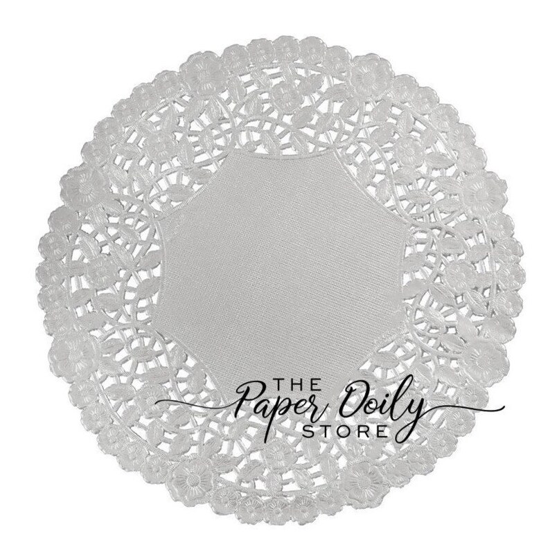 SILVER FOIL Doilies | 25 - 12" Metallic SILVER Round Doilies | Silver ...
