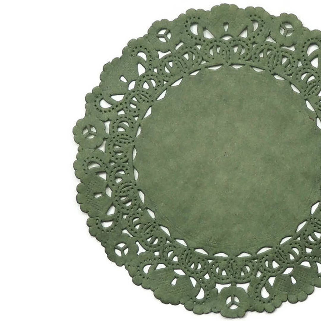 OLIVE GREEN Paper Doilies | 4" 5" 6" Sizes | Green Paper Doily, Moss ...