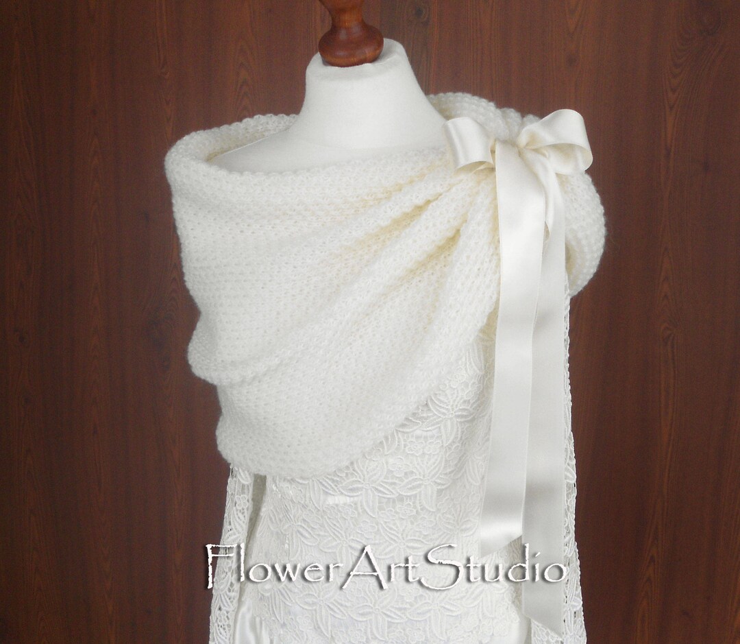 Ivory Wedding Wrap Bridal Shawl Bridal Cover up Wedding Bolero - Etsy