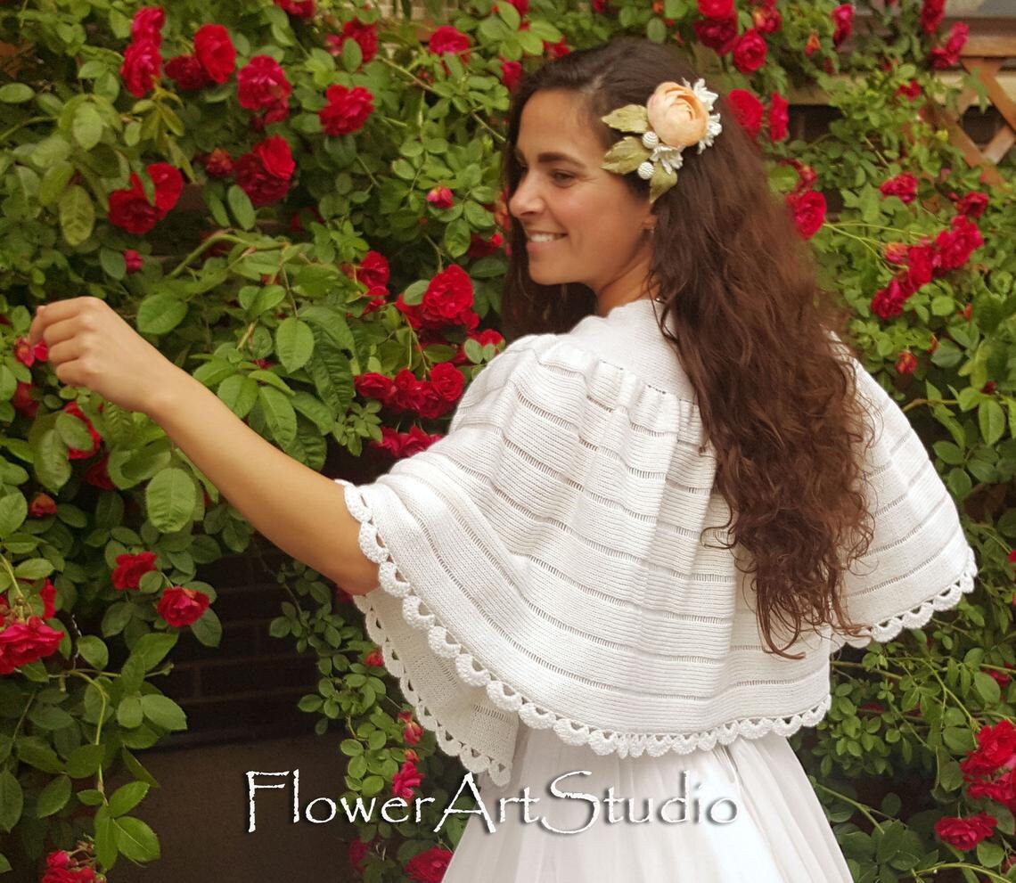Ivory Wedding Wrap Bridal Shawl Bridal Cover up Wedding Bolero - Etsy