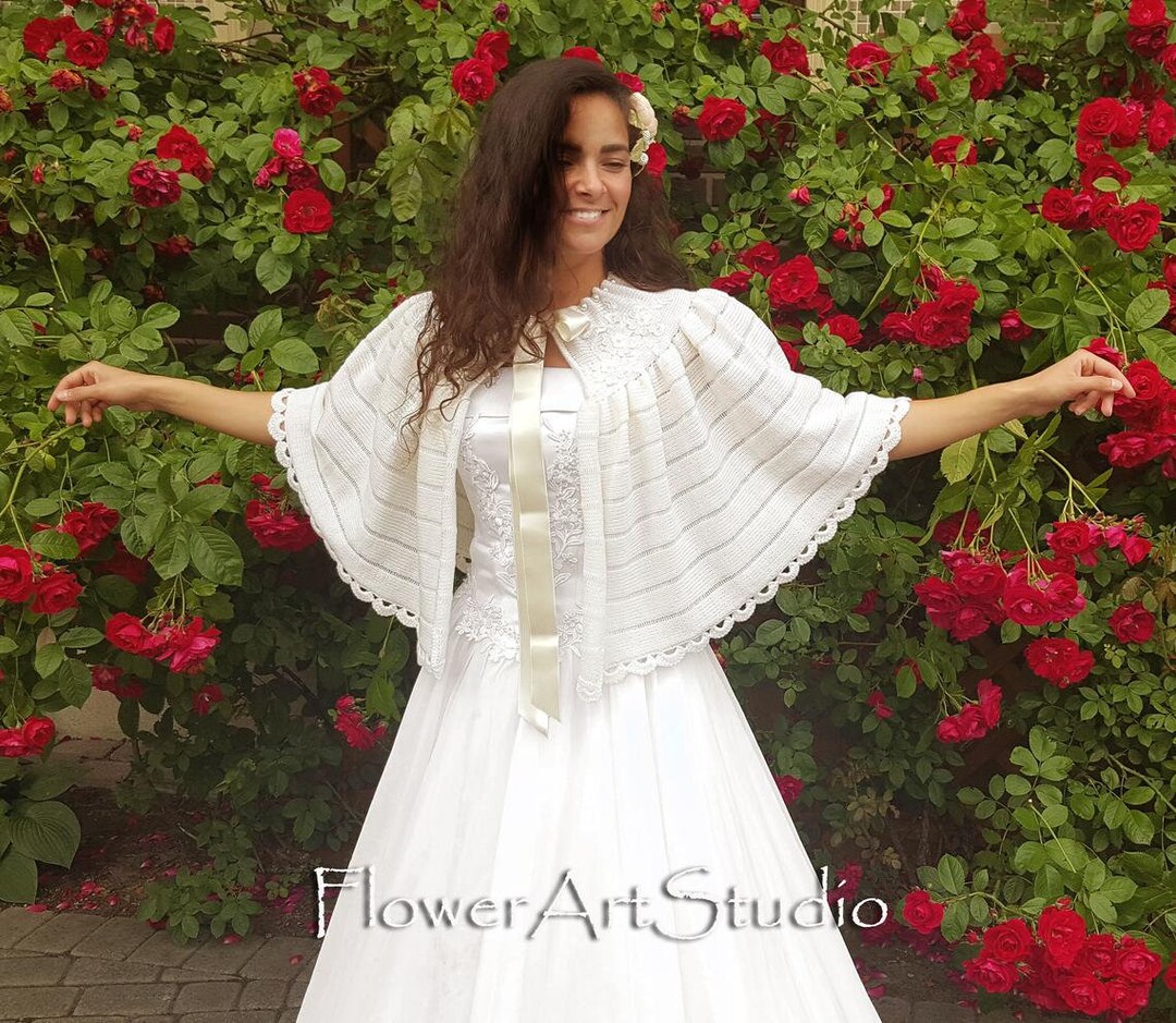 Ivory Wedding Wrap Bridal Shawl Bridal Cover up Wedding Bolero - Etsy