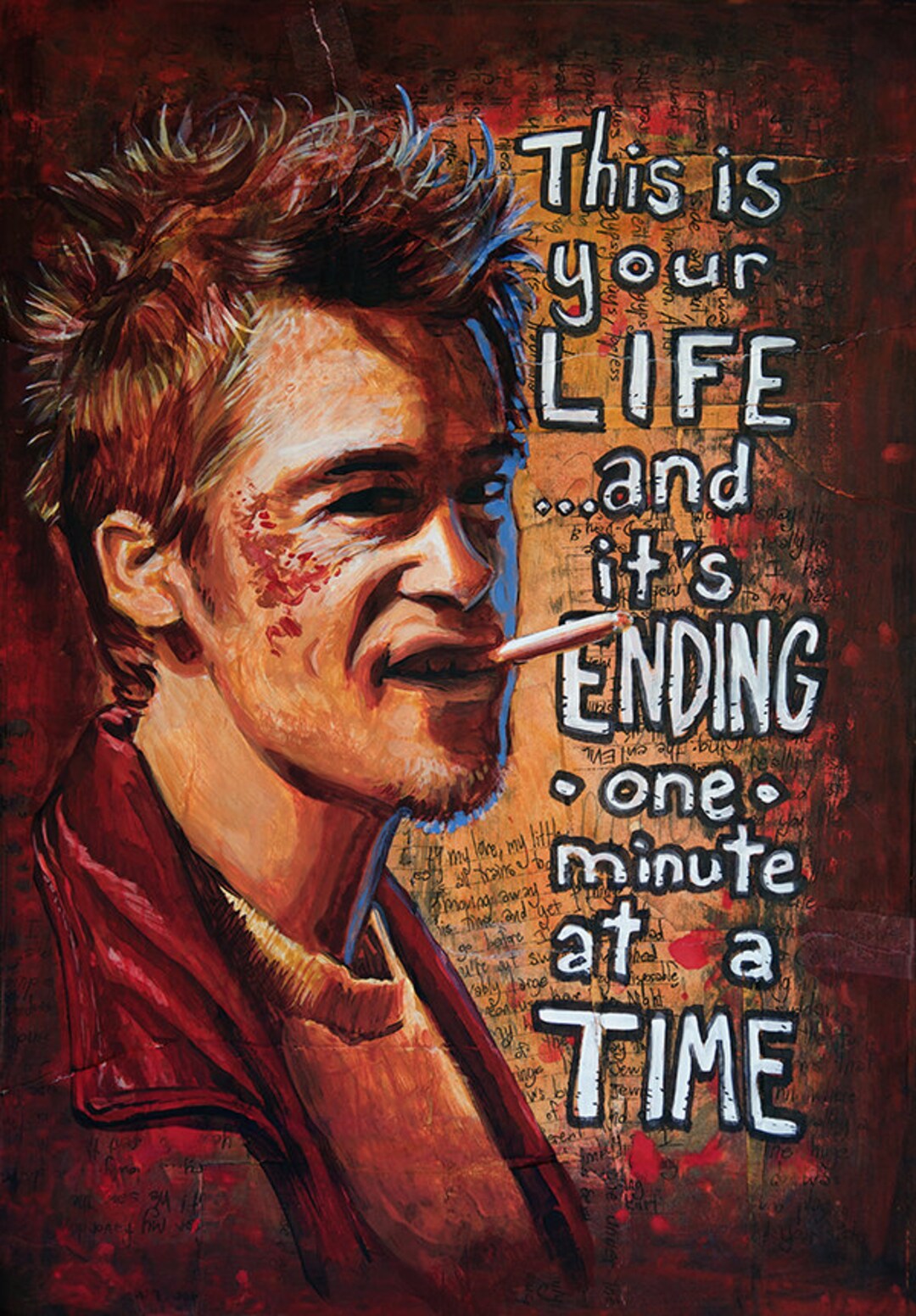 Tyler Durden Art Print Fight Club Illustration This Is Etsy tyler-durden-art-print-fight-club-illustration-this-is-etsy