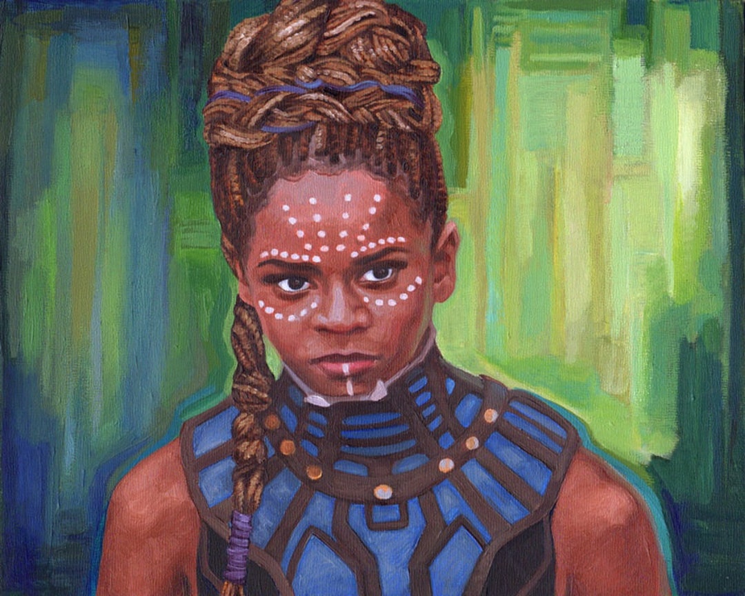Shuri Painting Marvel Black Panther Original Oil Painting - Etsy