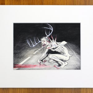 Wendigo Art Print Creepy Spooky First Nations Mythology - Etsy