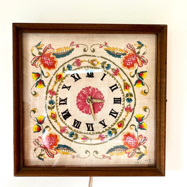 Embroidery Clock - Etsy