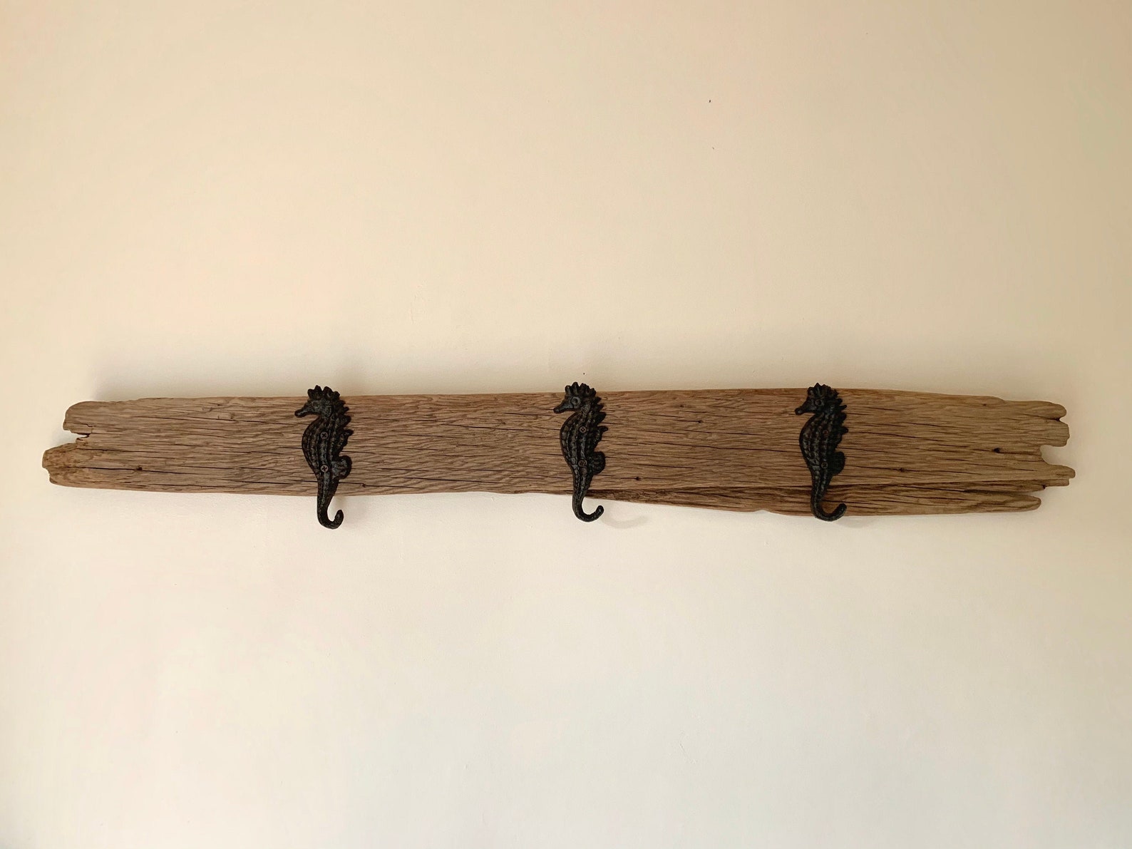 Seahorse Driftwood Coat Rack Rustic Driftwood Clothes Hanger - Etsy