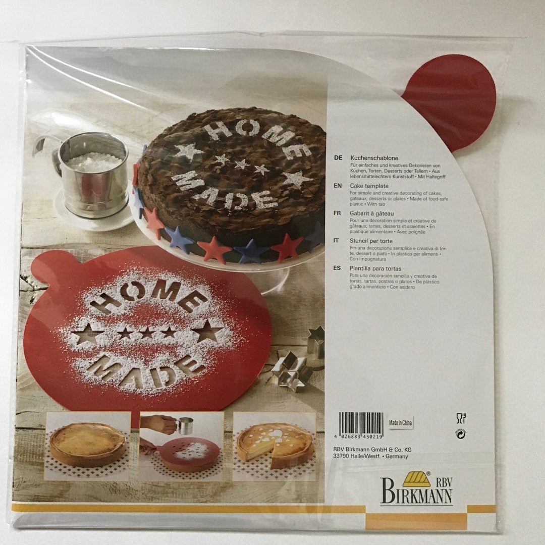 Cake Template, Cake Stencil, Homemade Sign and Stars Decor, 11 Round ...