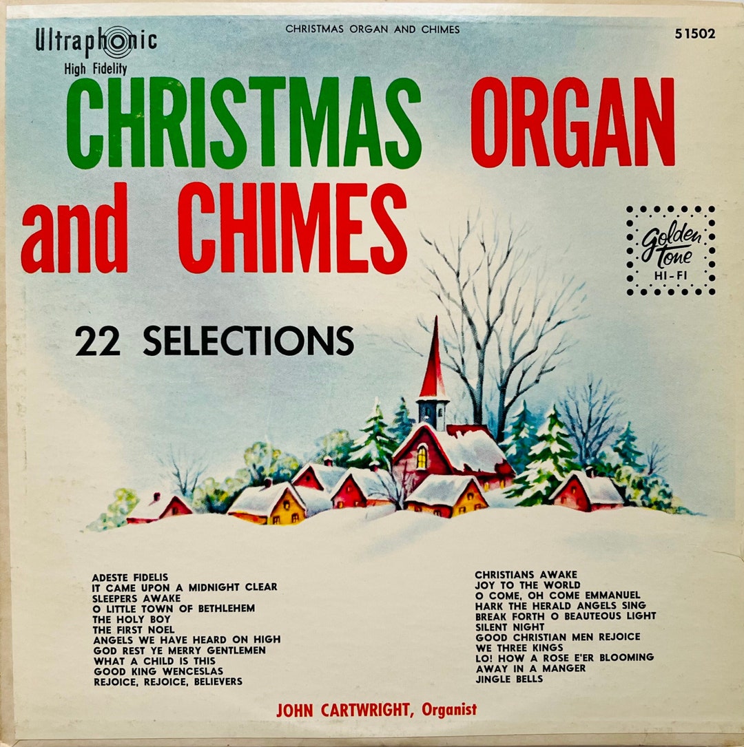 Vinyl Record Christmas Organ and Chimes 22 Selections, John Cartwright ...
