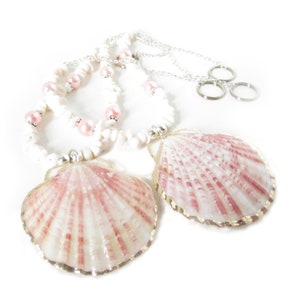 Shell Curtain Tiebacks, Pink Shell Tie Backs, Beach Home Decor ...