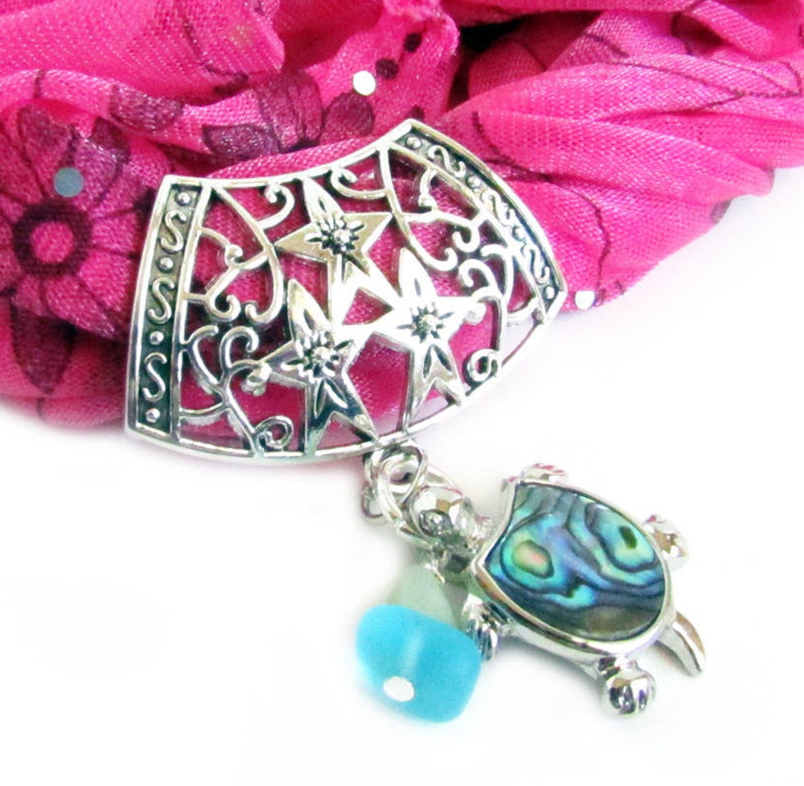 Turtle Scarf Pendant Slides Scarf Jewelry Scarf Ornament - Etsy