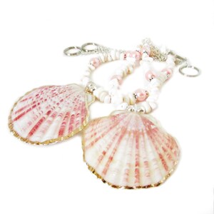 Shell Curtain Tiebacks, Pink Shell Tie Backs, Beach Home Decor ...