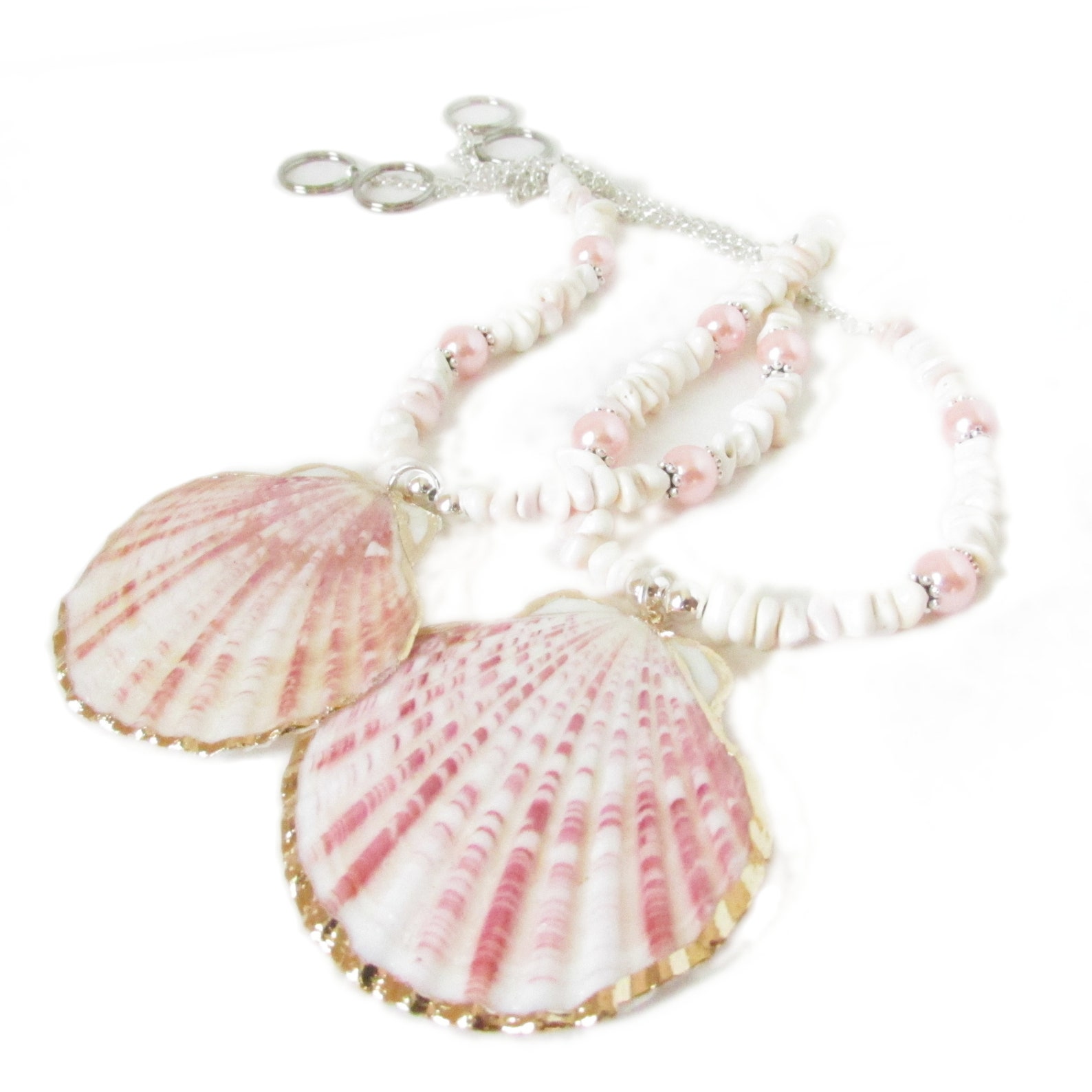 Shell Curtain Tiebacks Pink Shell Tie Backs Beach Home - Etsy