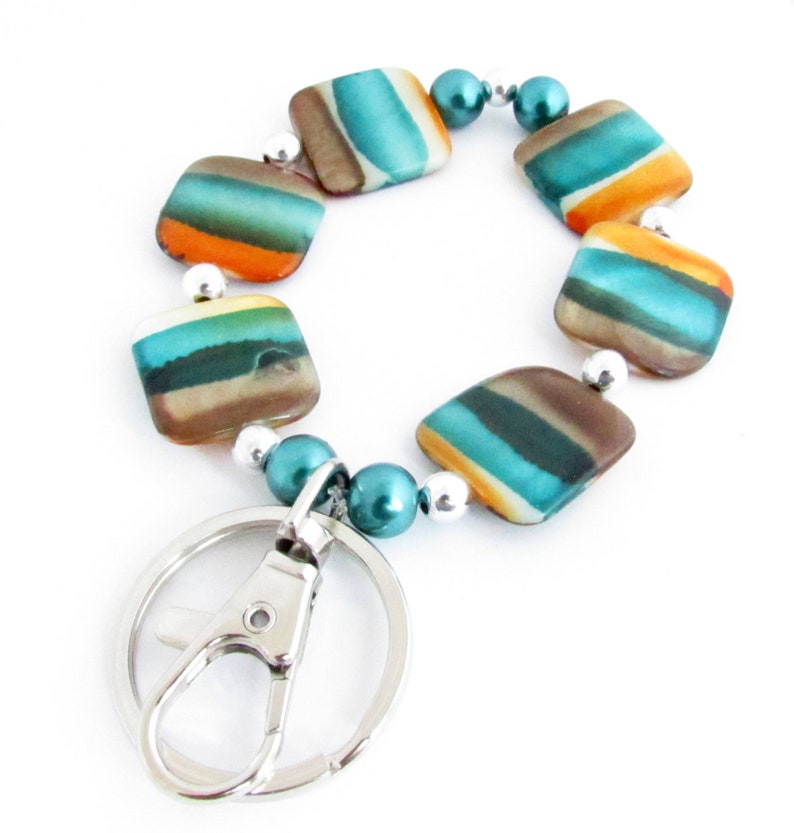 Keychain Bracelet Wristlet Keychain Wrist Keychain Bracelet | Etsy