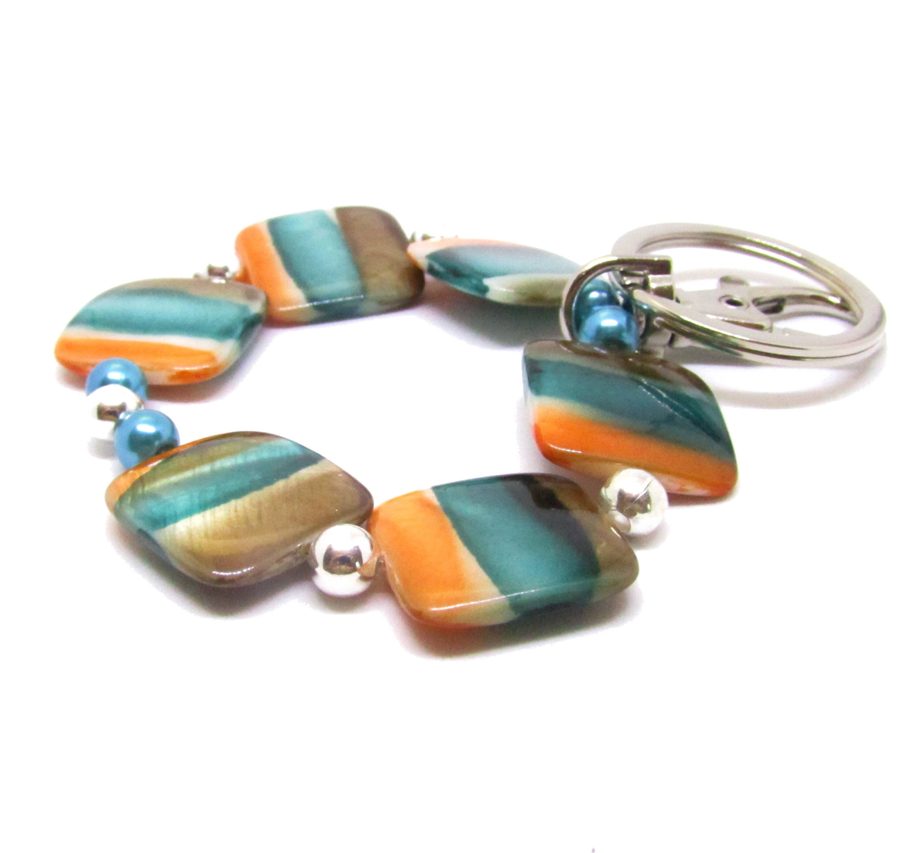 Keychain Bracelet Wristlet Keychain Wrist Keychain Bracelet | Etsy