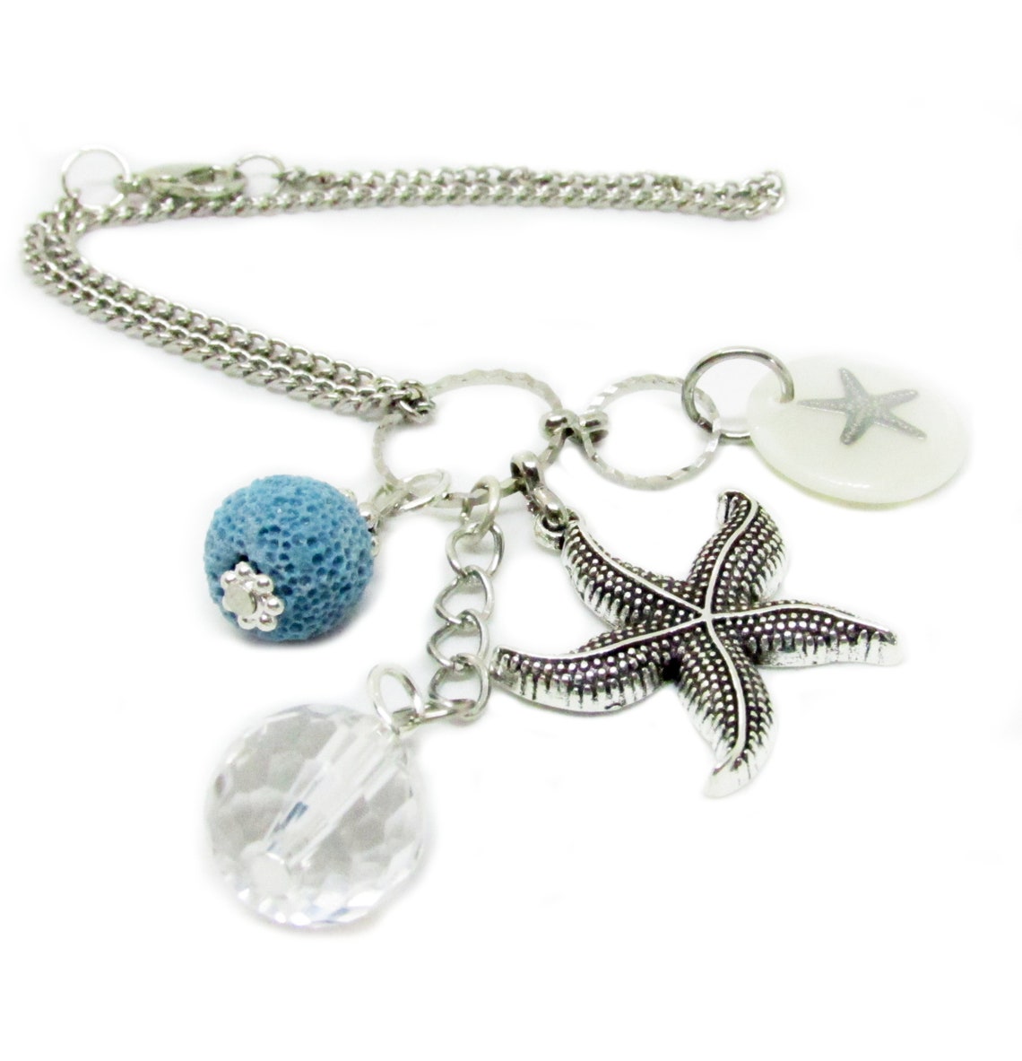 Starfish Rear View Mirror Car Charm Essential Oil Crystal Car - Etsy