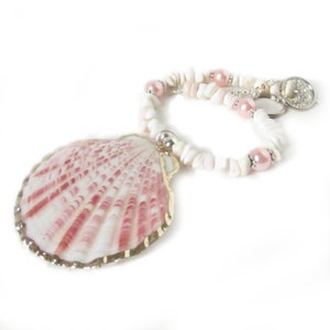 Shell Curtain Tiebacks, Pink Shell Tie Backs, Beach Home Decor ...