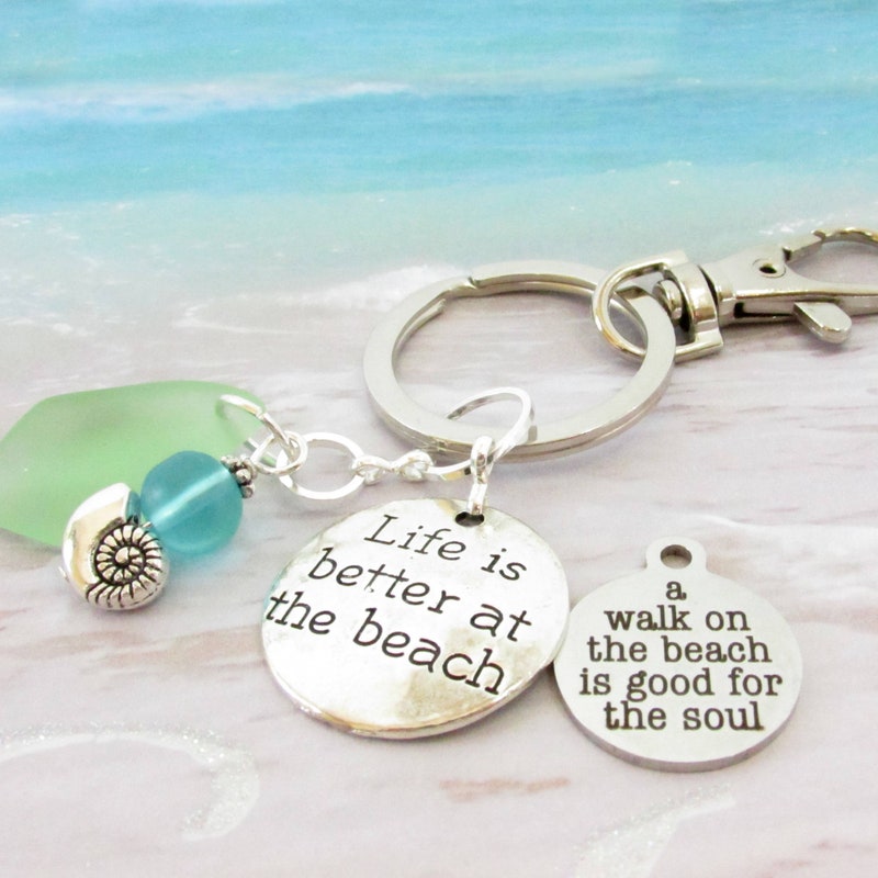 Seaglass Key Chain - Etsy