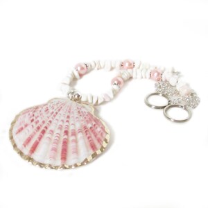 Shell Curtain Tiebacks, Pink Shell Tie Backs, Beach Home Decor ...