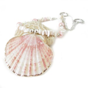 Shell Curtain Tiebacks, Pink Shell Tie Backs, Beach Home Decor ...