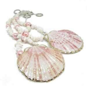 Shell Curtain Tiebacks, Pink Shell Tie Backs, Beach Home Decor ...