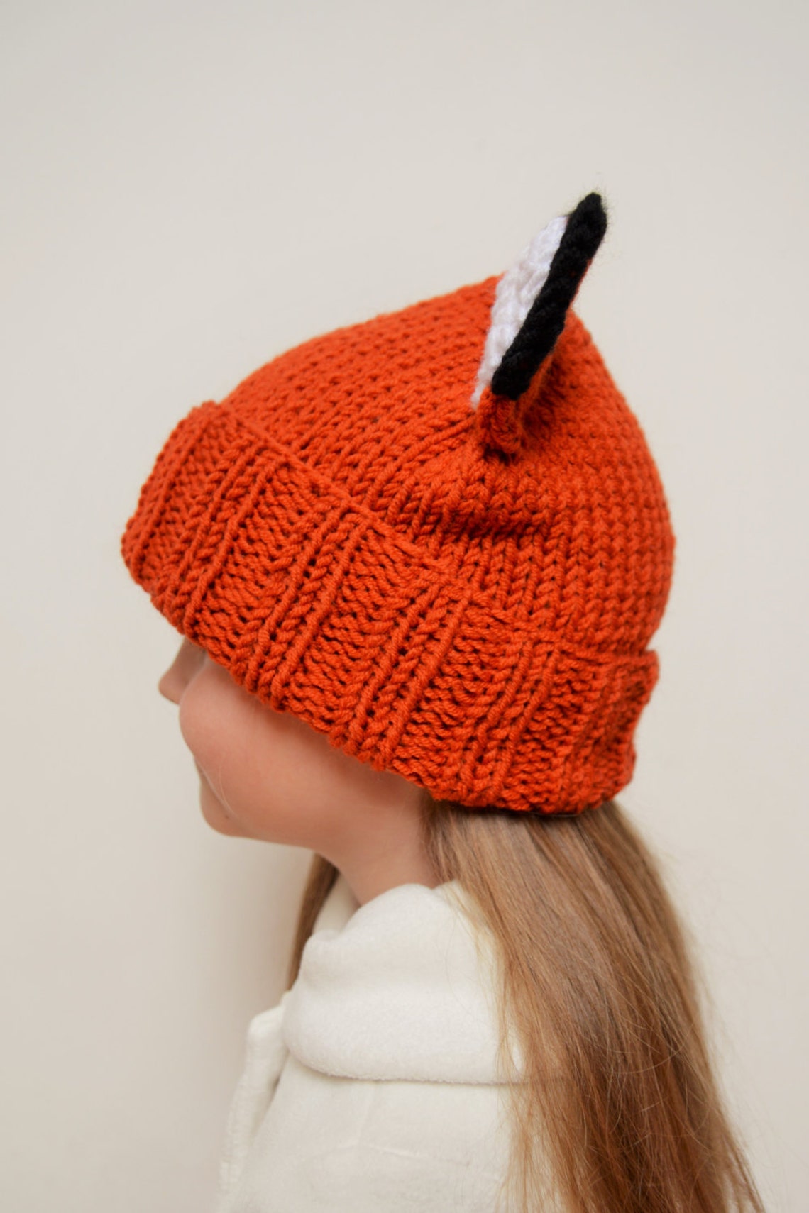 Fox Hat Kids Winter Hat Knit Hat Fox Ears Hat Animal Hat | Etsy