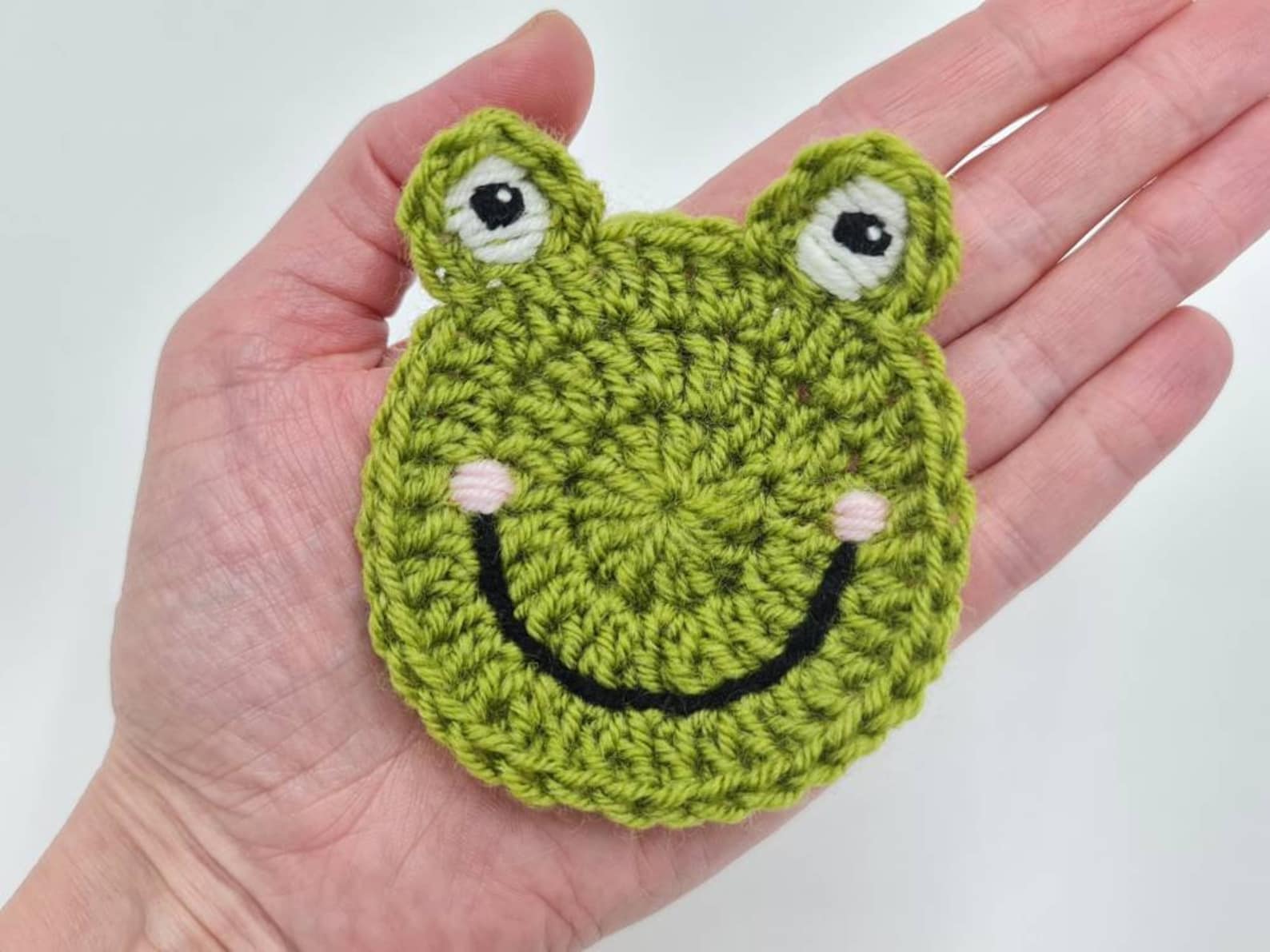 Frog Applique, Crochet Frog, Frog Prince, Hat Applique, Animal Motif ...