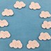 Cloud Appliques, Sun Applique, Crochet Clouds, White Clouds, Handmade ...