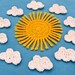 Cloud Appliques, Sun Applique, Crochet Clouds, White Clouds, Handmade ...