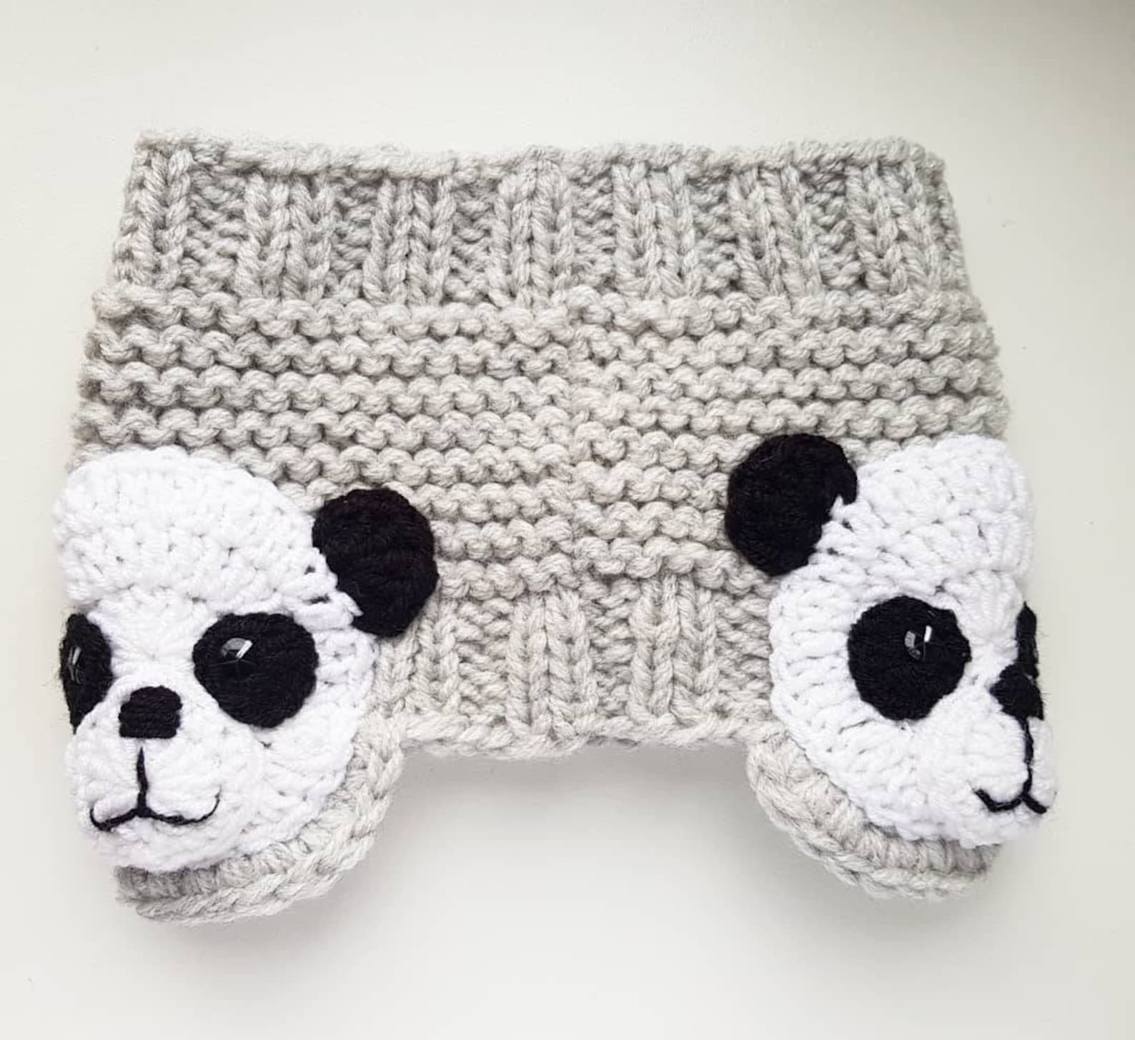 Panda Headband, Knit Headband, Ear Warmer, Head Wrap, Girls Headband ...