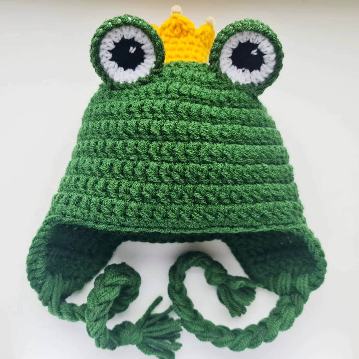 Crochet Frog Hat, Frog Princess, Frog Prince, Earflap Hat, Funny Hat ...